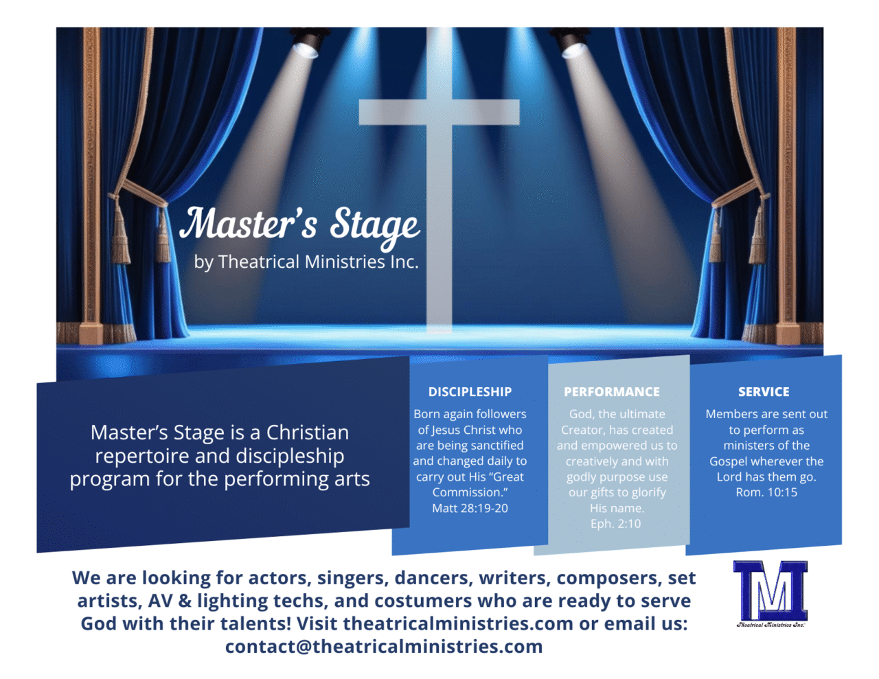 Theatrical Ministries Inc. | Christian Musical and Play Productions